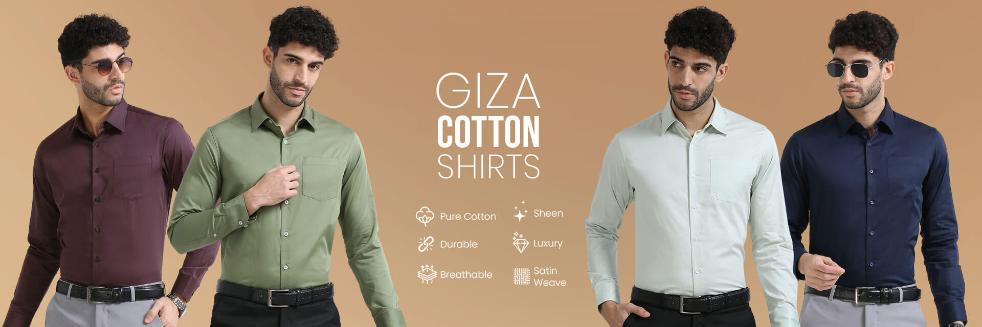Buy Giza Cotton Shirt for Men Online | The Formal Club