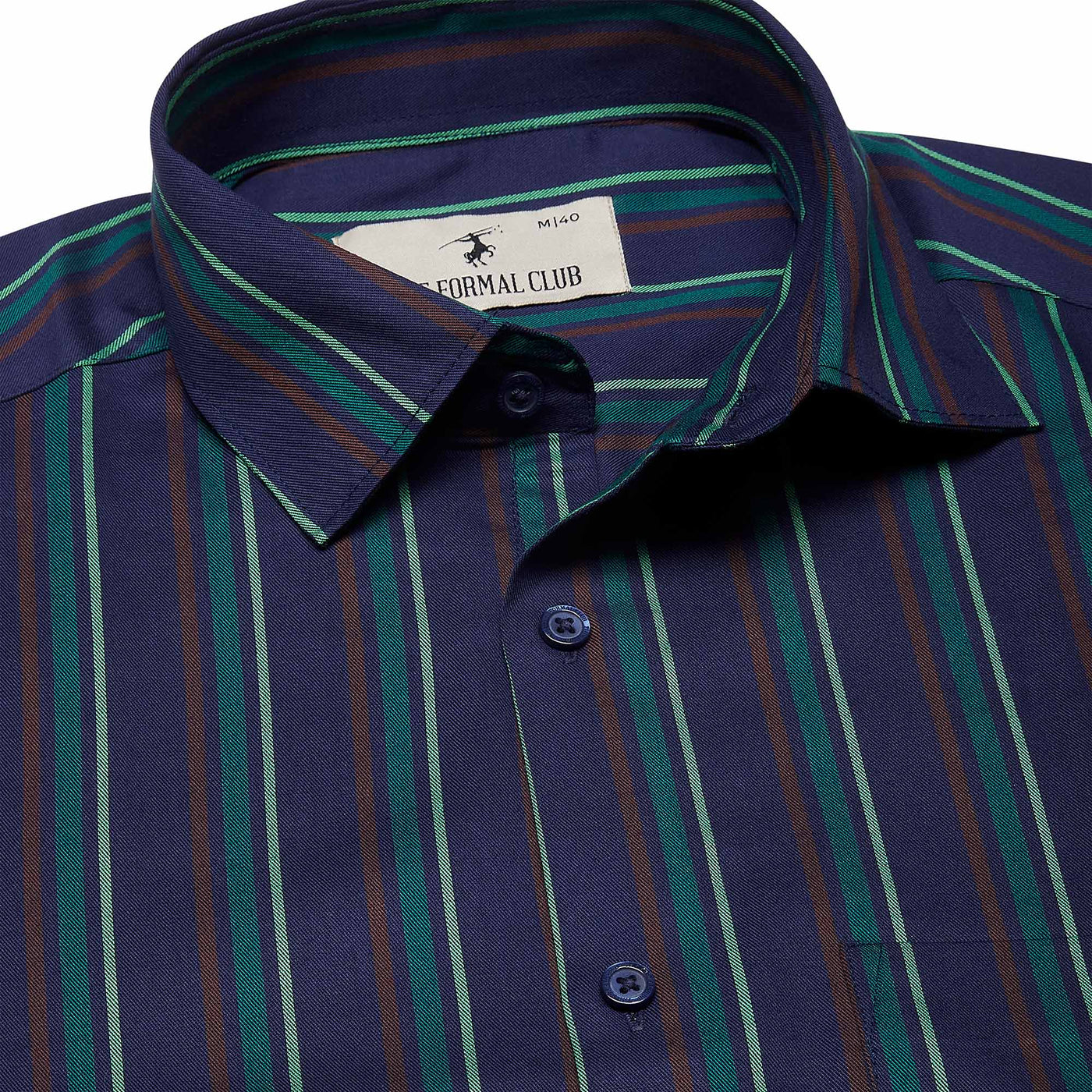 Buy Rhythm Nautical Stripe Shirt In Navy Blue Online